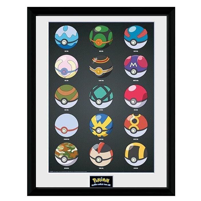 Pokemon - Tableau Pokeballs